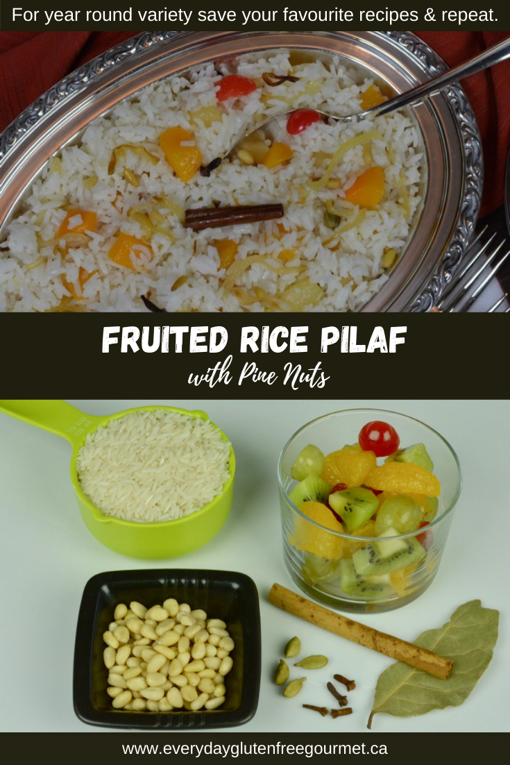 Fruited Rice Pilaf with Pine Nuts - Everyday Gluten Free Gourmet