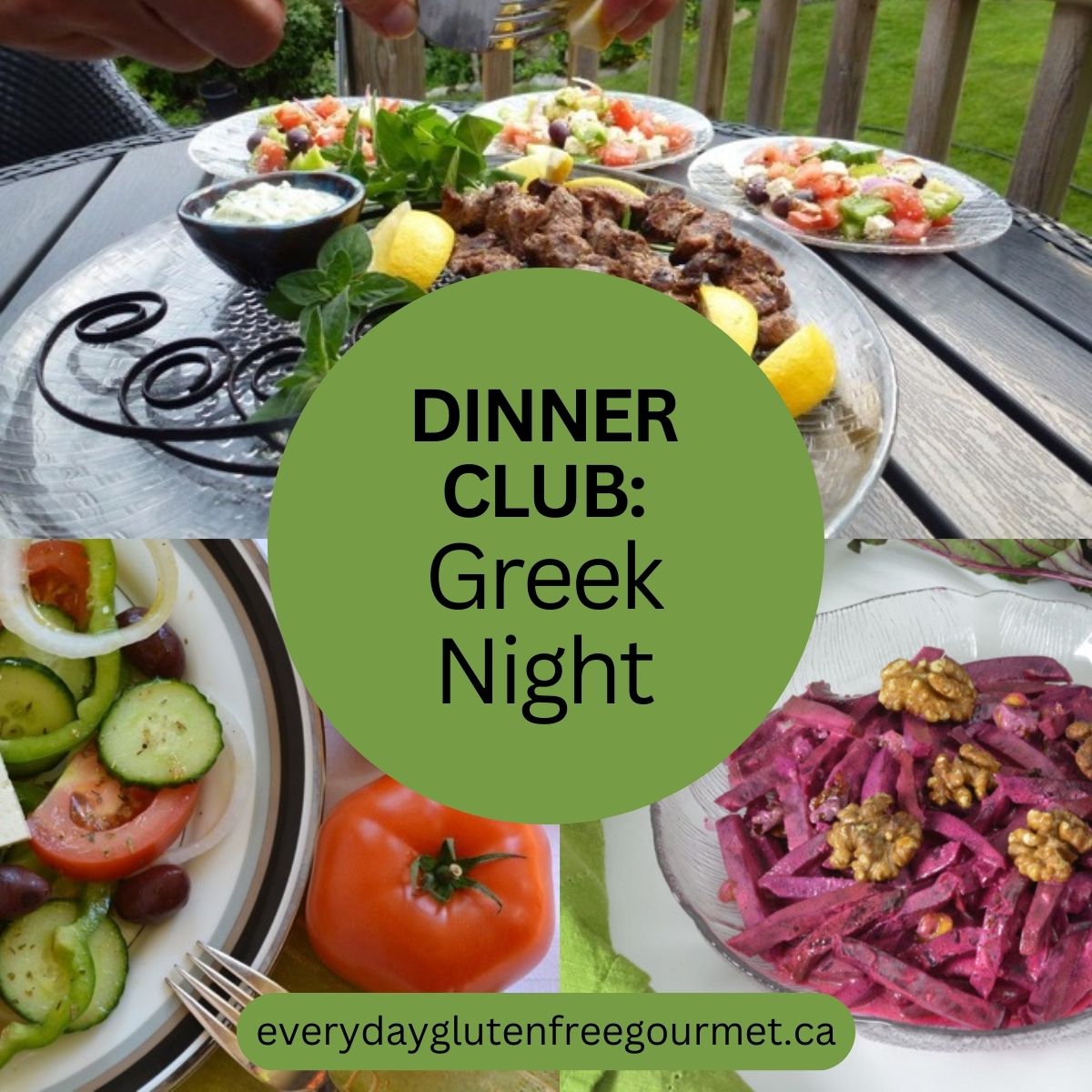 Dinner Club - Greek Night - Everyday Gluten Free Gourmet